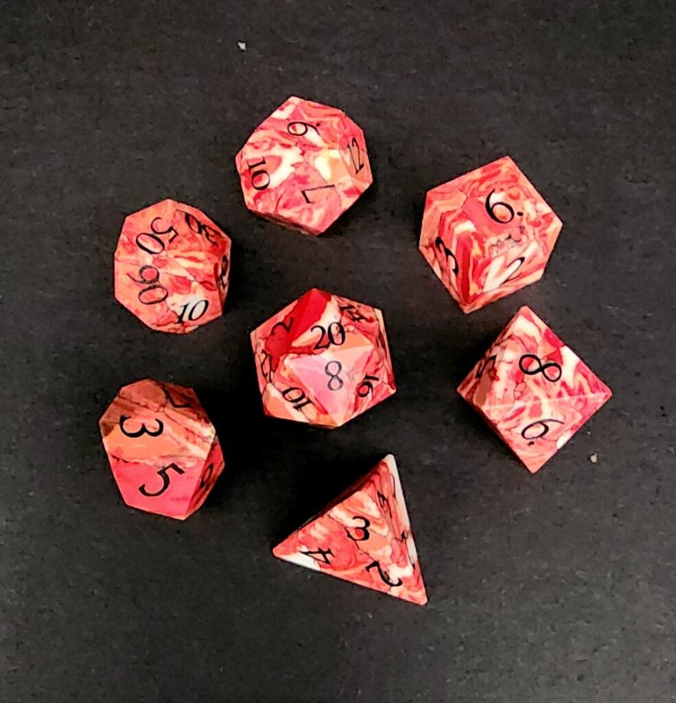 Red Malachite Dice – Crates of Chaos